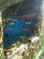 China Camouflage Color Inflated Fun Games Obstacle Course For Amusement Park for sale