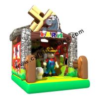 China 0.55mm PVC Inflatable Jumping Castle House For Party Rental for sale