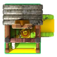 China 0.55mm PVC Inflatable Jumping Castle House For Party Rental for sale