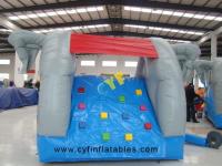 China Custom Double Stitching Elephant Inflatable Slide For Outdoor for sale