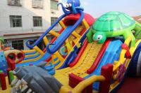 China Commercial PVC Inflatable Bounce House Inflatable Bouncy Castle With Slide Combo For Sale for sale
