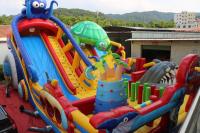 China Commercial PVC Inflatable Bounce House Inflatable Bouncy Castle With Slide Combo For Sale for sale