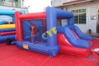 China Popular Unique Design spiderman Inflatable PVC Castle Slide Combo Bounce House Jumping Castle with Slide For Kids Play for sale