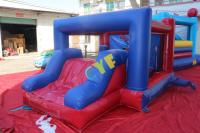 China Popular Unique Design spiderman Inflatable PVC Castle Slide Combo Bounce House Jumping Castle with Slide For Kids Play for sale