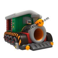 China Commercial PVC Material Inflatable Bounce House Train Inflatable Jumping Blow Up Castle Backyard For Sale for sale