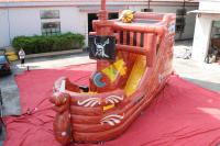 China Commerial Inflatable Pirate Ship Slide 0.55mm PVC Inflatable Dry Slide for sale