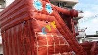 China Commerial Inflatable Pirate Ship Slide 0.55mm PVC Inflatable Dry Slide for sale