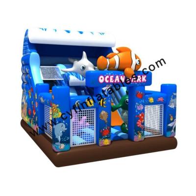 China Hot Popular PVC Bouncy Castle Inflatable Bouncer slide Jumping Castle Inflatable ocean Bounce House for sale