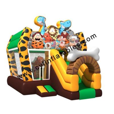 China PVC Multi Color Selection Animal Inflatable Bounce House With Slide for sale