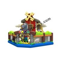 China Factory Supply Cheap Inflatable Bouncer inflatable trampoline For Kids Inflatable PVC Jumping Castle Bouncy With Slide for sale