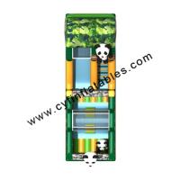 China Commercial PVC Panda Bounce House Inflatable Bouncer Adults And Kids Inflatable Castles Slide Combo for sale