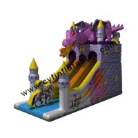 China Dragon Inflatable Bouncer Silde Kids PVC Bouncy Castles Customized Size for sale