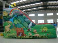 China Commercial PVC Kids Jumpers Bounce House Backyard Inflatable Slides for sale