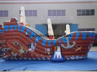 China High Quality PVC Inflatable Bouncer Slide Giant Inflatable Pirate Ship Slide for sale for sale