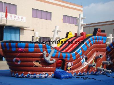 China High Quality PVC Inflatable Bouncer Slide Giant Inflatable Pirate Ship Slide for sale for sale