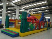 China Custom Commercial Kids Inflatable Bounce House Slide Combo PVC Inflatable Bouncer Castle Outdoor for Sale for sale