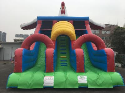 China Commercial grade PVC 0.55mm Children's playground inflatable dry slide with factory price for sale