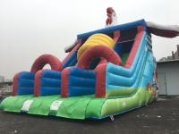 China Commercial grade PVC 0.55mm Children's playground inflatable dry slide with factory price for sale
