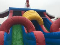 China Commercial grade PVC 0.55mm Children's playground inflatable dry slide with factory price for sale