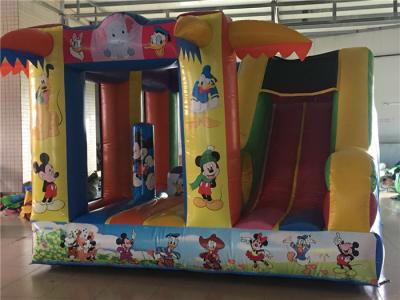 China PVC Tarpaulin 3 In 1 Inflatable Bouncer Combo Multi Color Widely Placed In Parks for sale