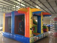 China PVC Tarpaulin 3 In 1 Inflatable Bouncer Combo Multi Color Widely Placed In Parks for sale