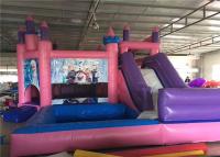 China 4 In 1 Inflatable Jumping Castle , Inflatable Jump House With Slide / Water Pool for sale