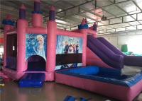 China 4 In 1 Inflatable Jumping Castle , Inflatable Jump House With Slide / Water Pool for sale