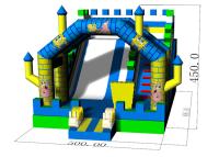 China Custom Inflatable Bouncer Combo Spongebob Square Pants Ground 5X8X4.5m for sale