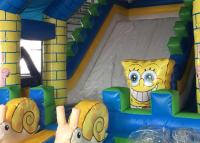 China Custom Inflatable Bouncer Combo Spongebob Square Pants Ground 5X8X4.5m for sale