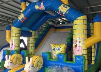 China Custom Inflatable Bouncer Combo Spongebob Square Pants Ground 5X8X4.5m for sale