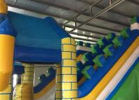 China Custom Cartoon Spongebob PVC Indoor Inflatable Dry Slide Inflatable Jumping Castles for sale