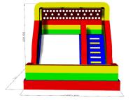 China Children Playground Bouncer Inflatable Dry Slide for Rental for sale