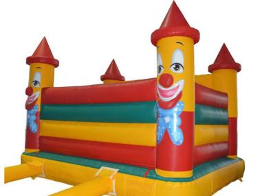 China Custom Character Children Clown Happy Hop Jumping Castle For Advertising Promotion for sale