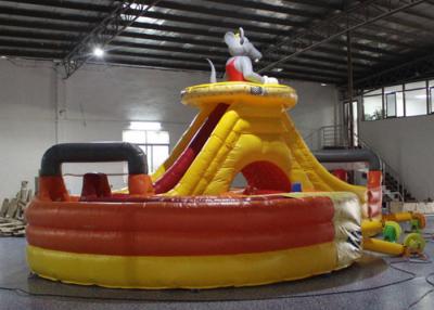 China Customized Mickey Mouse Bounce House , Blow Up Fun House With Tunnel for sale