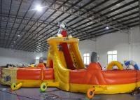 China Customized Mickey Mouse Bounce House , Blow Up Fun House With Tunnel for sale