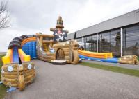 China Custom Adults or Kids Giant Pirate Ship Inflatable Dry Slide for sale