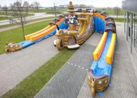 China Custom Adults or Kids Giant Pirate Ship Inflatable Dry Slide for sale