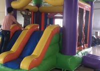 China Home Backyard Use Fun Bounce House , Double Lane Slides for sale