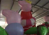 China Giant Kids Inflatable Bouncer Combo Peppa Pig Inflatable Amusement Park for sale