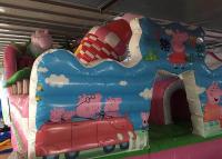 China Giant Kids Inflatable Bouncer Combo Peppa Pig Inflatable Amusement Park for sale