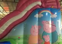 China Big Inflatable Inflatable Jumping Castle Peppa Pig Theme Full - Digital Printing for sale