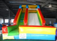 China Ground Kids Indoor & Outdoor Inflatable Dry slide Jumping Bouncer Slide With Ladder for sale