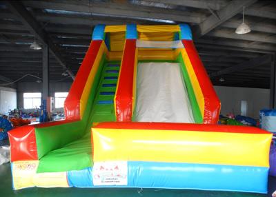 China Ground Kids Indoor & Outdoor Inflatable Dry slide Jumping Bouncer Slide With Ladder for sale