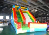 China Ground Kids Indoor & Outdoor Inflatable Dry slide Jumping Bouncer Slide With Ladder for sale