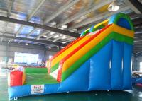 China Ground Kids Indoor & Outdoor Inflatable Dry slide Jumping Bouncer Slide With Ladder for sale