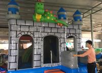 China 3 In 1 Big Dragon Bounce House Slide Combo , Dinosaur Jumping Bounce House for sale