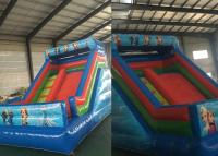 China PVC Tarpaulin Commercial Snow Inflatable Dry Slide Frozen Bouncer Jumping Slide for sale