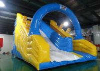China Blue Sky Color Inflatable Dry or Wet Slide with Arch Door&Stairs for sale
