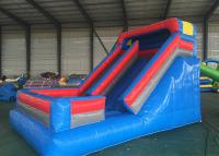 China Rainbow Anti Flaming Commercial Grade Inflatable Slide Lower Noise With Repair Kits for sale