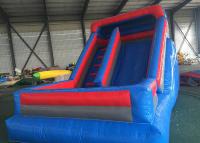 China Rainbow Anti Flaming Commercial Grade Inflatable Slide Lower Noise With Repair Kits for sale
